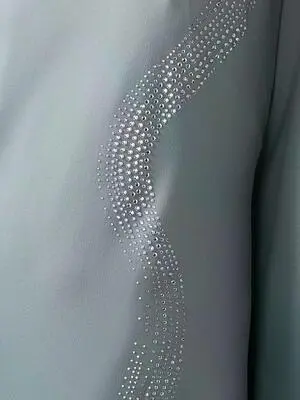 TALLER MARMO Rhinestone Embellished Maxi Dress