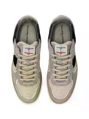 Philippe Model Leather Panel Sneakers