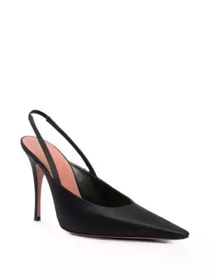 Amina Muaddi Felicia Slingback Pumps