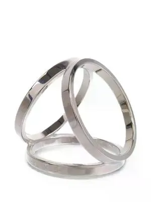 Hermès Interlocking Rings Scarf Ring - Silver