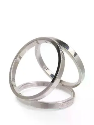 Hermès Interlocking Rings Scarf Ring - Silver