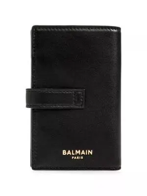 Balmain Padlock-detail Calf Leather Wallet