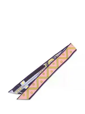 Hermès Twilly Graphic-print Scarf - Pink