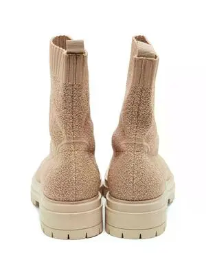 GIANVITO ROSSI Torrance Bouclé Ankle Boots - Neutrals