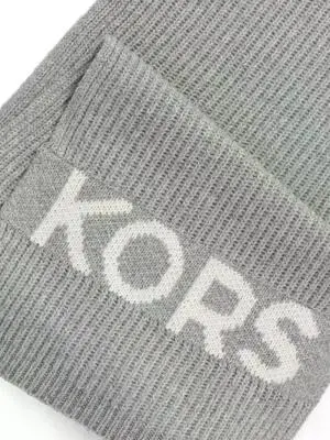 Michael Kors Ribbed Logo-intarsia Scarf