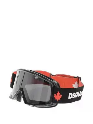 Dsquared2 Ski Goggles With Logo Strap - Black