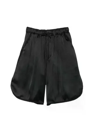 Y3 Logo Detail Drawstring Shorts - Black