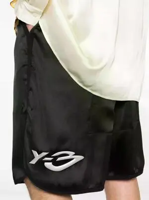 Y3 Logo Detail Drawstring Shorts