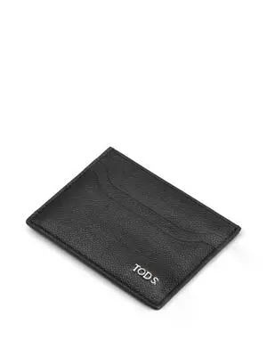 TOD'S Card Holder In Leather - Black