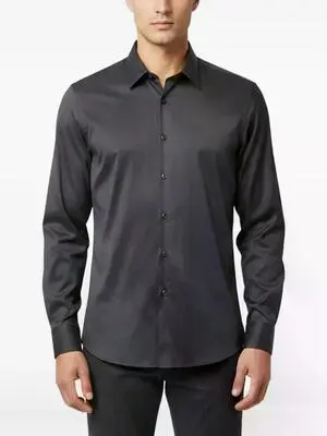 Prada Stretch-poplin Slim-fit Shirt - Black