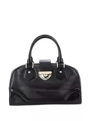LOUIS VUITTON Montaigne Bowling Bag Epi Leather Gm Handbag - Black