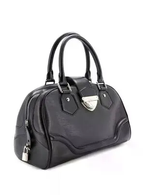 LOUIS VUITTON Montaigne Bowling Bag Epi Leather Gm Handbag - Black
