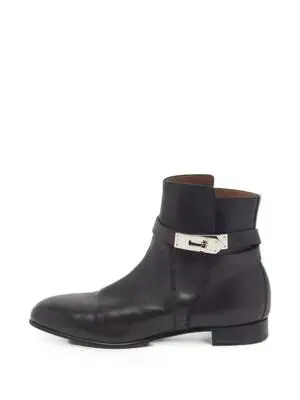 Hermès Neo Leather Ankle Boots - Black