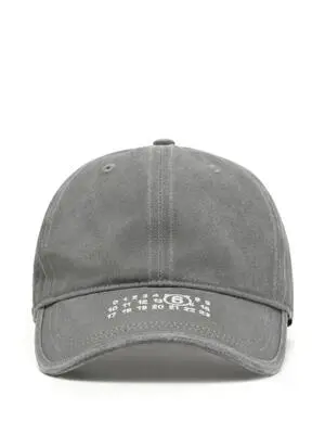 MAISON MARGIELA Logo-embroidered Baseball Cap - Grey
