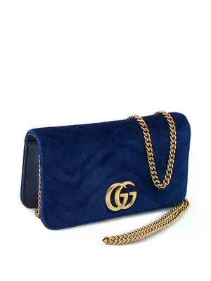 Gucci Marmont Chevron Quilted Shoulder Bag