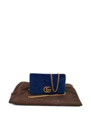 Gucci Marmont Chevron Quilted Shoulder Bag