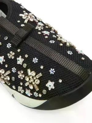Dior Fusion Crystal-embellished Sneakers - Black