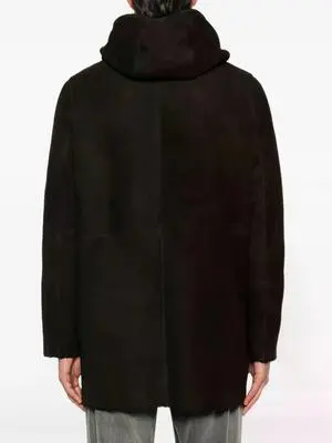 GIORGIO BRATO Hooded Shearling Coat