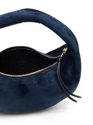 Khaite Olivia Suede Tote Bag - Blue