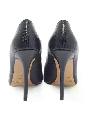 JIMMY CHOO Lizard-embossed Leather Stiletto Pumps