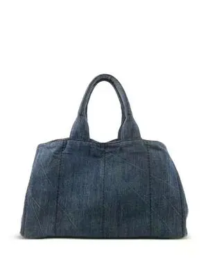 Prada Canapa Tote Bag - Blue