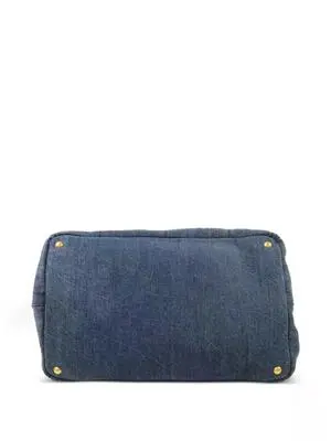 Prada Canapa Tote Bag - Blue