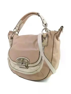 COACH VINTAGE Embossed Leather Shoulder Bag
