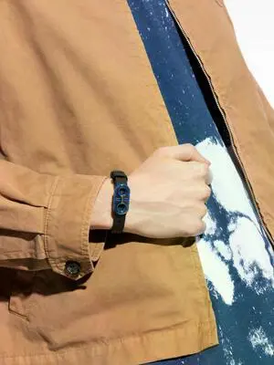 FERRAGAMO Gancini Buckle Calf Leather Bracelet