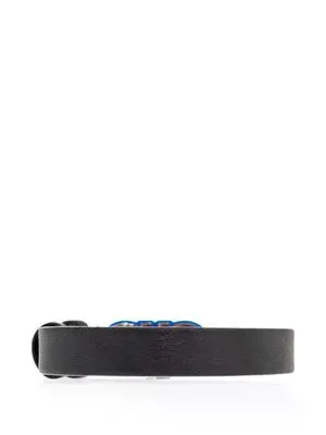 FERRAGAMO Gancini Buckle Calf Leather Bracelet