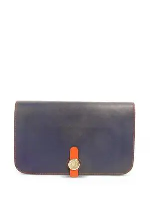 Hermès 2014 Gm Dogon Wallet - Blue