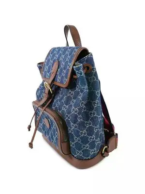 Gucci Gg Monogram Denim Backpack