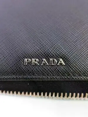Prada Saffiano Rabbit Zip-around Wallet