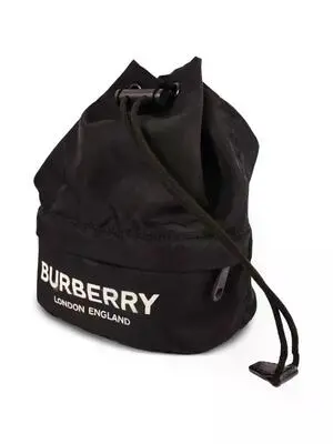 Burberry Logo Drawstring Bucket Bag