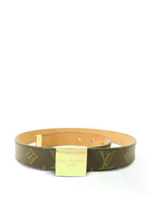 LOUIS VUITTON Monogram Canvas Belt - Brown