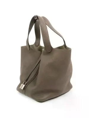 Hermès Mm Picotin Tote Bag - Grey