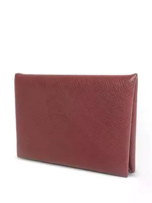 Hermès Calvi Card Holder - Red