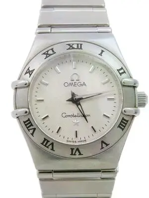 Omega Constellation Stainless Steel Quartz Watch With Roman Numeral Bezel