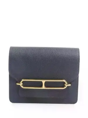 Hermès Slim Roulis Wallet - Blue