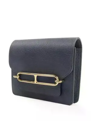 Hermès Slim Roulis Wallet - Blue