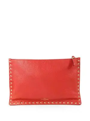 Valentino Garavani Rockstud Clutch Bag - Red