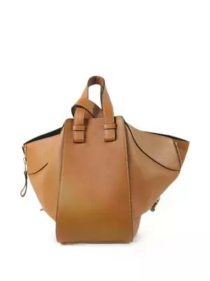 Loewe Hammock Leather Shoulder Bag - Brown