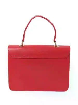 Furla Leather Shoulder Bag With Push-lock Clasp - Red