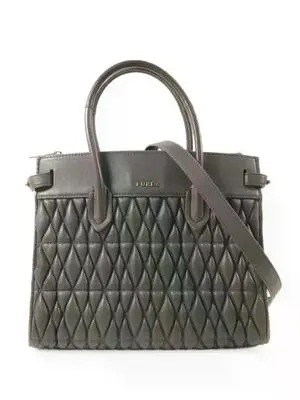 Furla Quilted Leather Tote Bag