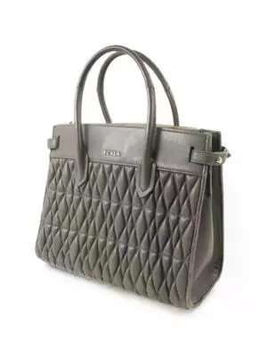 Furla Quilted Leather Tote Bag