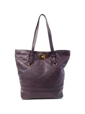 LOUIS VUITTON Citadine Pm Monogram Empreinte Tote Bag - Purple