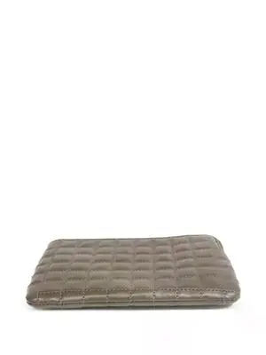 Celine Logo-charm Quilted Coin Purse