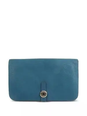 Hermès Dogon Leather Wallet - Blue