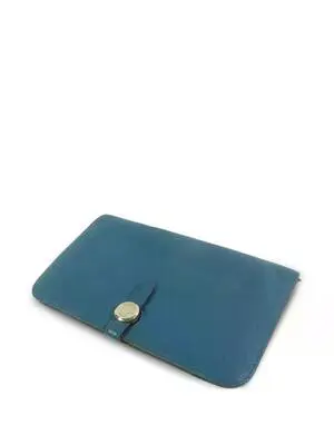 Hermès Dogon Leather Wallet - Blue