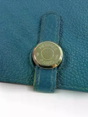 Hermès Dogon Leather Wallet - Blue