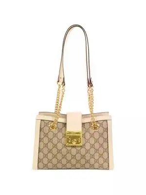 Gucci Gg Padlock Shoulder Bag - Neutrals